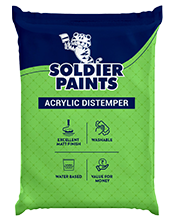 Soldier Acrylic Pouch Distemper | Nerolac